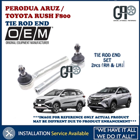 PERODUA ARUZ / TOYOTA RUSH F800 STEERING TIE ROD END (SET 2PCS ...