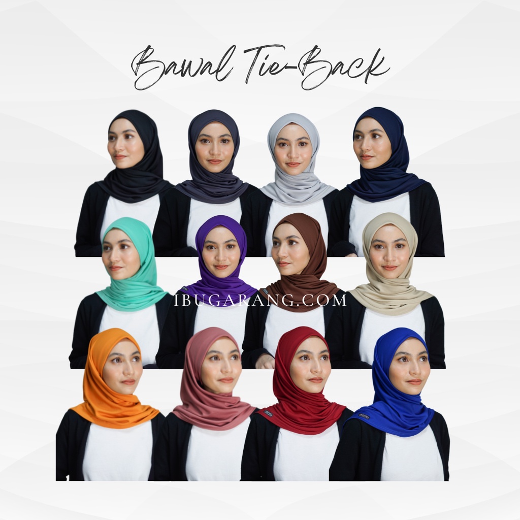 IBUGARANG Sports Hijab Bawal Tie-Back Tudung Sukan Jersey | Shopee Malaysia