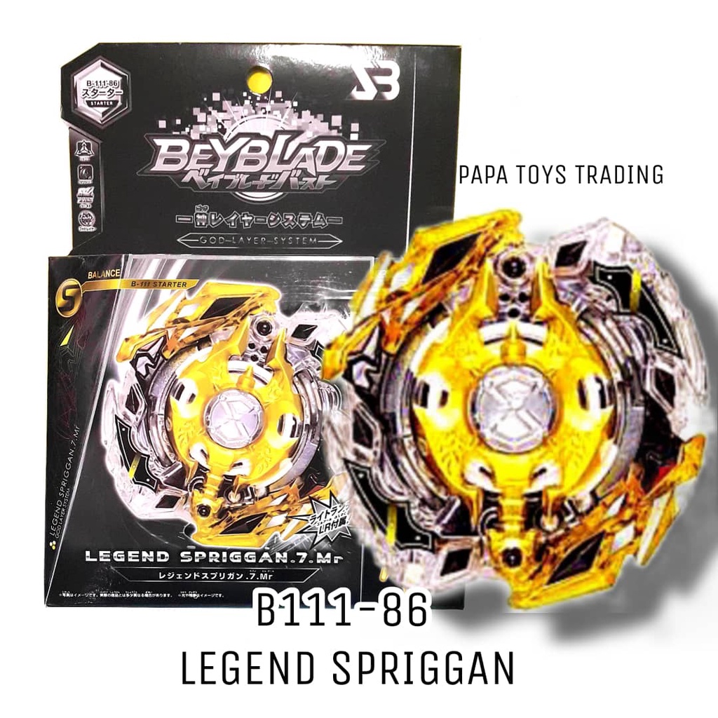 Beyblade Burst SB B-111-86 Legend Spriggan Combat Launcher | Shopee ...
