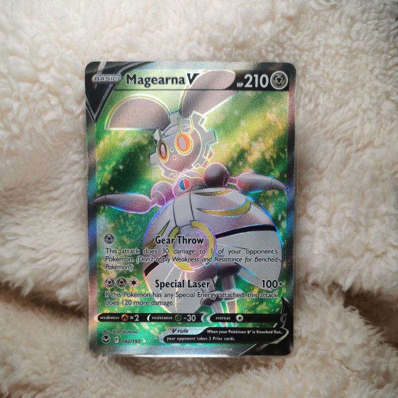 Pokemon Trading Card Game Silver Tempest - Magearna V 182/195 - Full Art Ultra Rare | Shopee ...