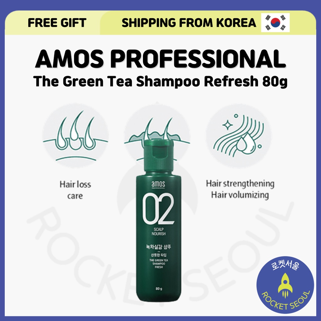[AMOS PROFESSIONAL] The Green Tea Shampoo Refresh 80g | Shopee Malaysia