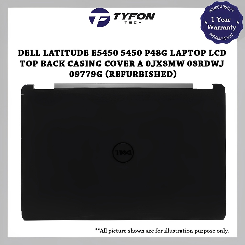 Dell Latitude E5450 P48G Laptop LCD Top Back Casing Cover A 0JX8MW ...
