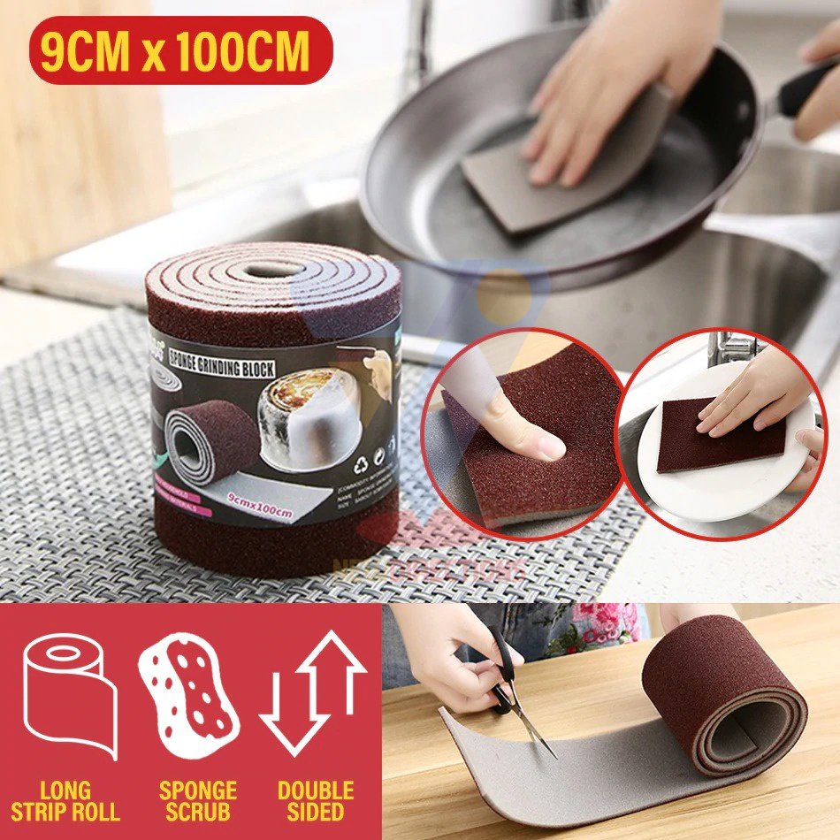 MyPetHouse [ 9CM x 100CM ] Cleaning Sponge Wipe Roll Span Basuh / Span ...