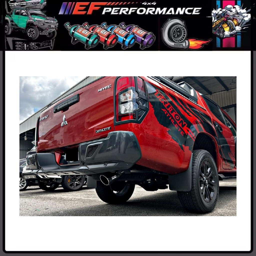 Mitsubishi Triton 2019-2022 Black White Grey Silver Rear Bumper Cover ...
