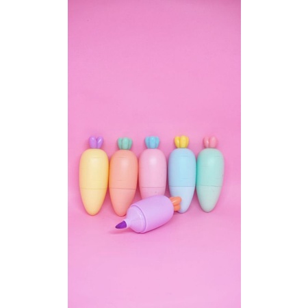 STABILO Highlighters highlighters mini Carrot Shape Cute pastel Colors ...