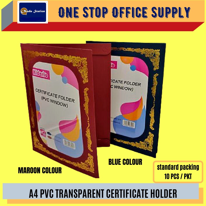 CERTIFICATE HOLDER WITH WINDOW FRAME / FOLDER A4 / SIJIL / CERTIFICATE ...