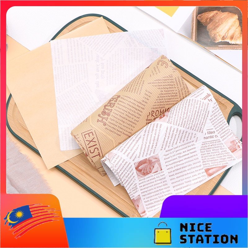 100Pcs Sandwich Wrapper Paper Parchment Paper Kitchen Air Fryer Non ...
