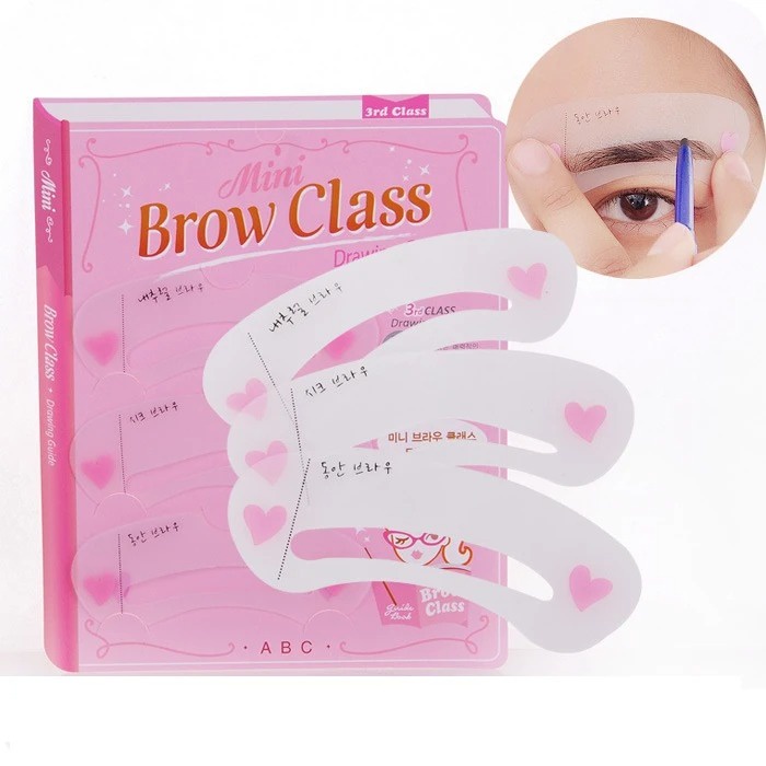 [ READY STOCK ] Eyebrow Card Stencil Kit Eye Brow DIY Drawing Guide ...