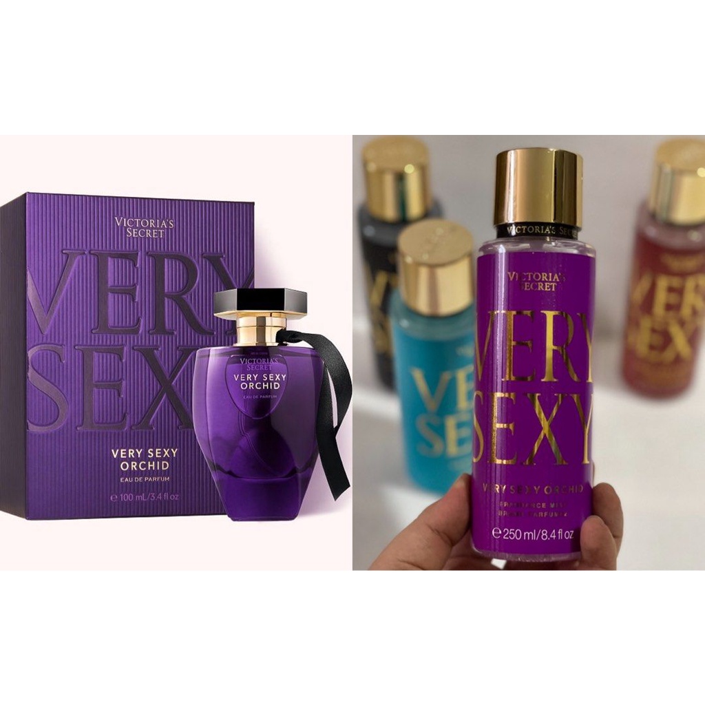Combo Set Victoria Secret Very Sexy Orchid Edp 100ml Body Mist 250ml