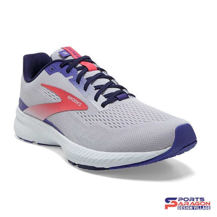 BROOKS RUNNING LAUNCH 8 WOMEN'S LIGHT GREY/LAVENDER MEDIUM B CUTTING ...