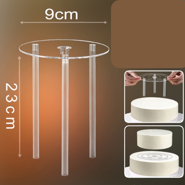 Transparent Multi-layer Cake Piling Bracket Support Frame Cake Stands ...