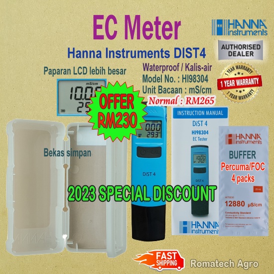 EC Meter Hanna Instruments DIST4 HI98304 | Shopee Malaysia