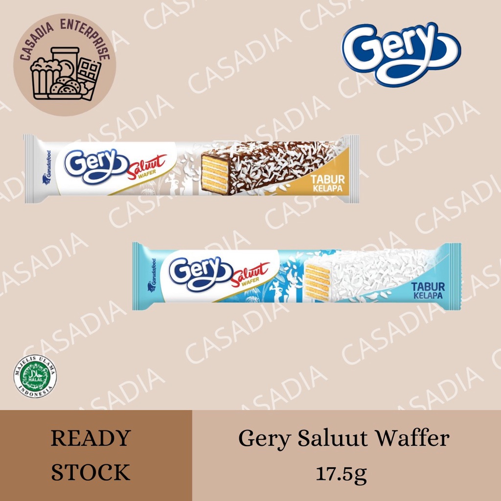 [HALAL] Gery Saluut Waffer 17.5g / stick (Assorted Flavour) | Shopee ...