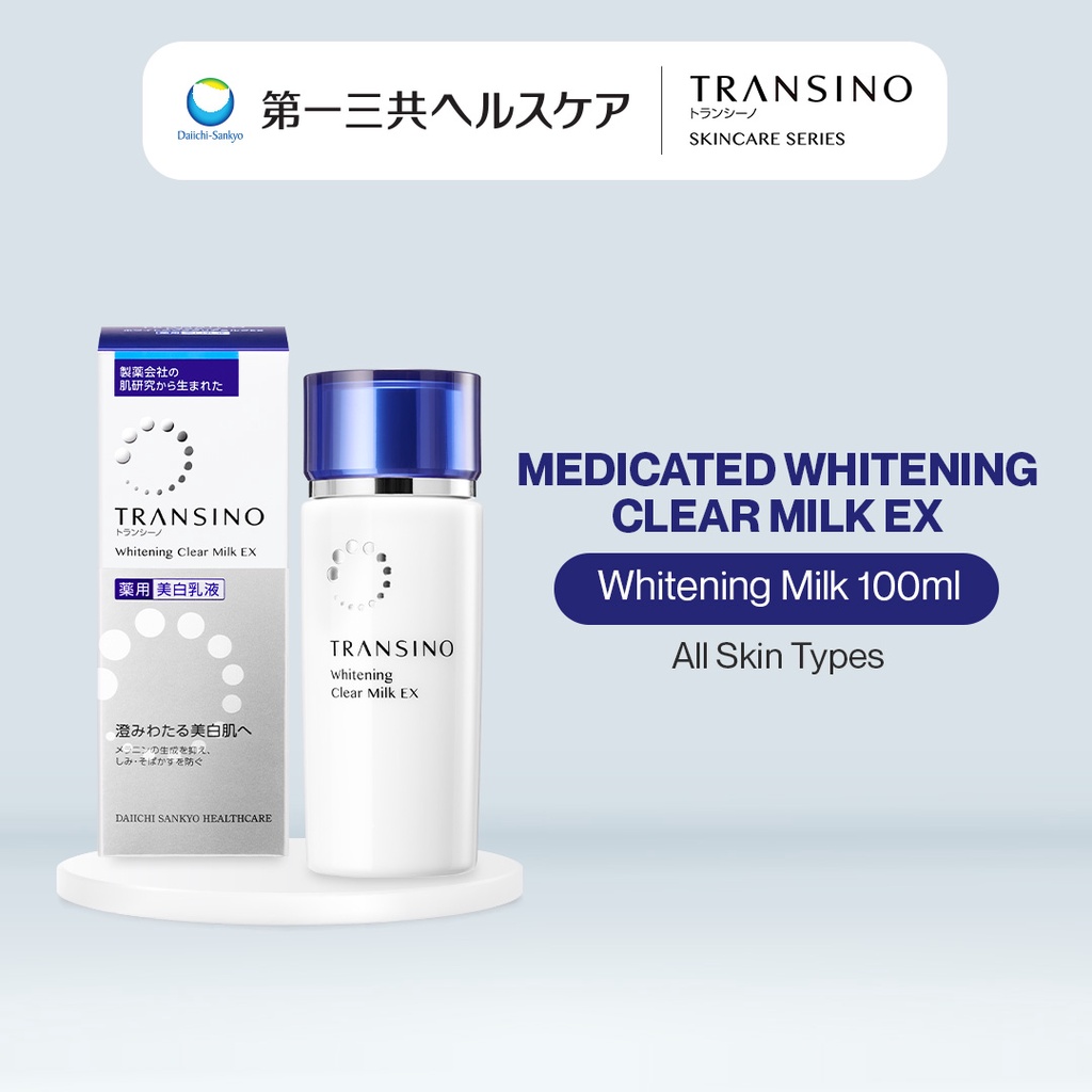 TRANSINO Medicated Whitening Clear Milk EX 100ml | Shopee Malaysia