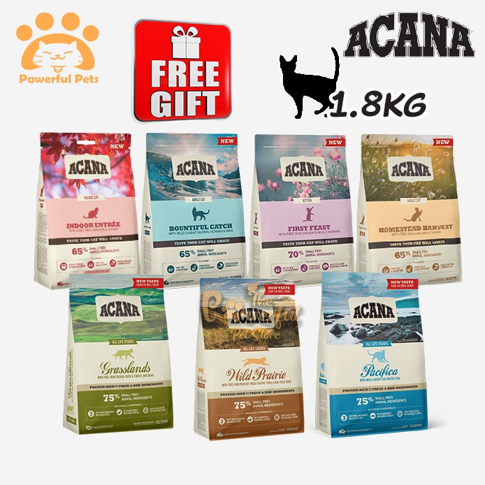 ACANA Cat Dry Food Pacifica/Wild Prairie/Grasslands/First Feast/Indoor Entree/Bountiful Catch ...