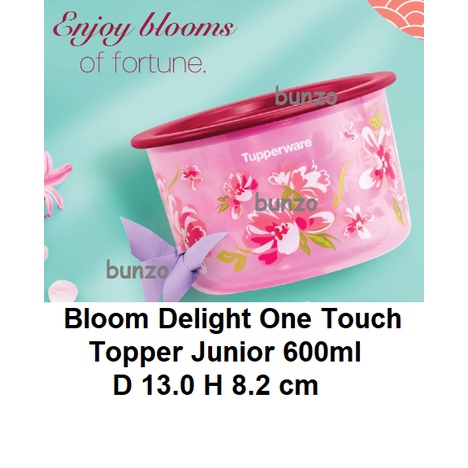 Tupperware Bloom Delight One Touch Topper Junior 600ml - 1pc | Shopee Malaysia