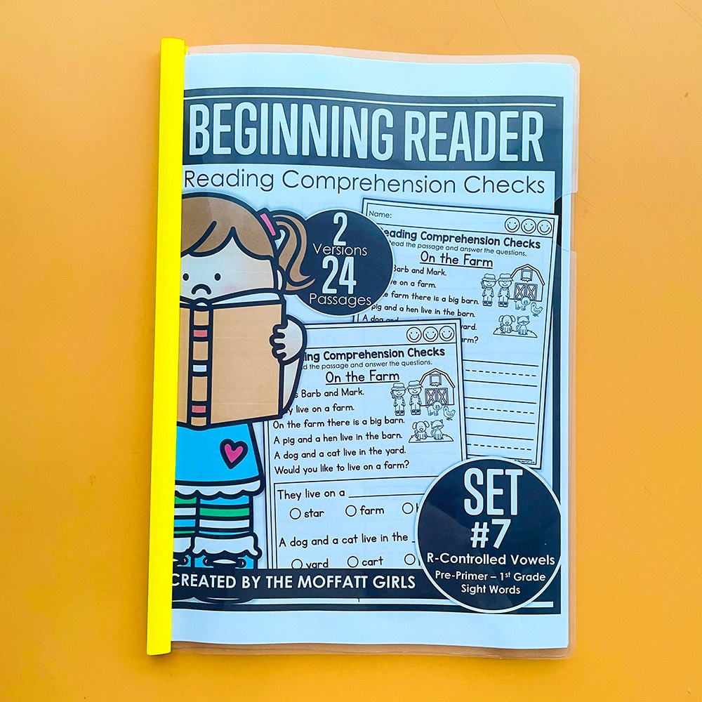 Begging Reader Reading Comprehension ChecksActivities Worksheets ...