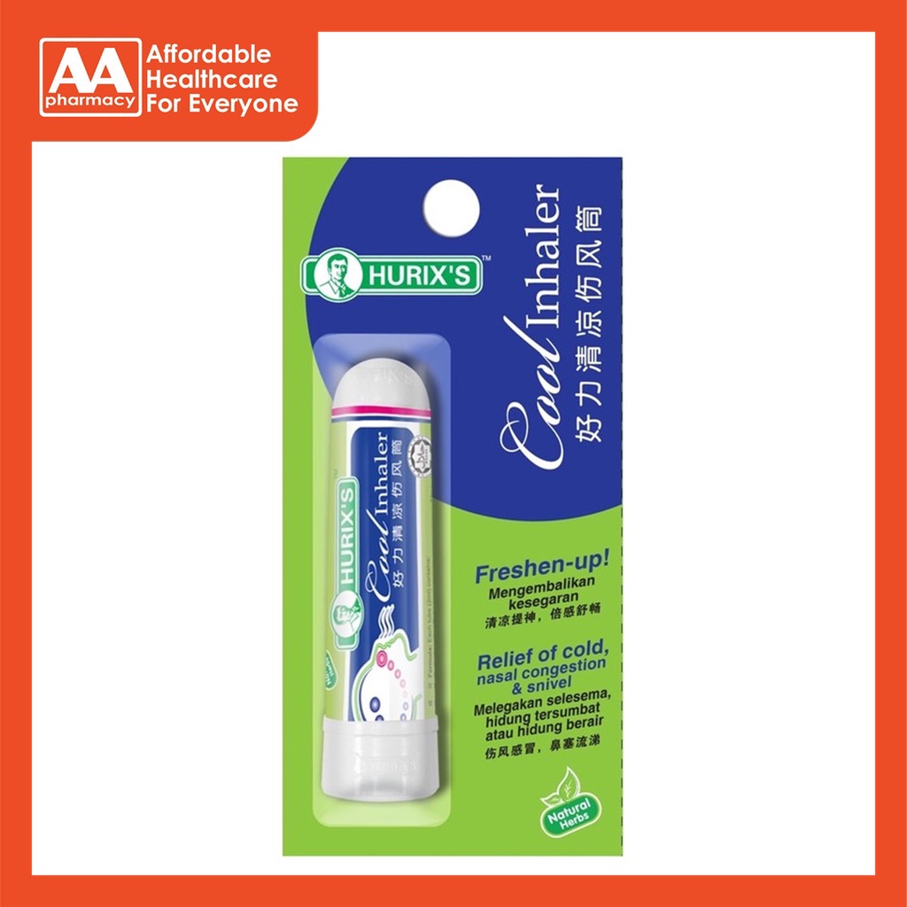 Hurix's Cool Inhaler (Relieves Nasal Congestion) 2mL | Shopee Malaysia