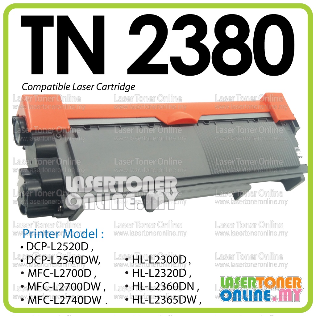 TN 2380 TN2380 Compatible Brothe* HL L2300D L2320D L2360DN L2365DW DCP ...