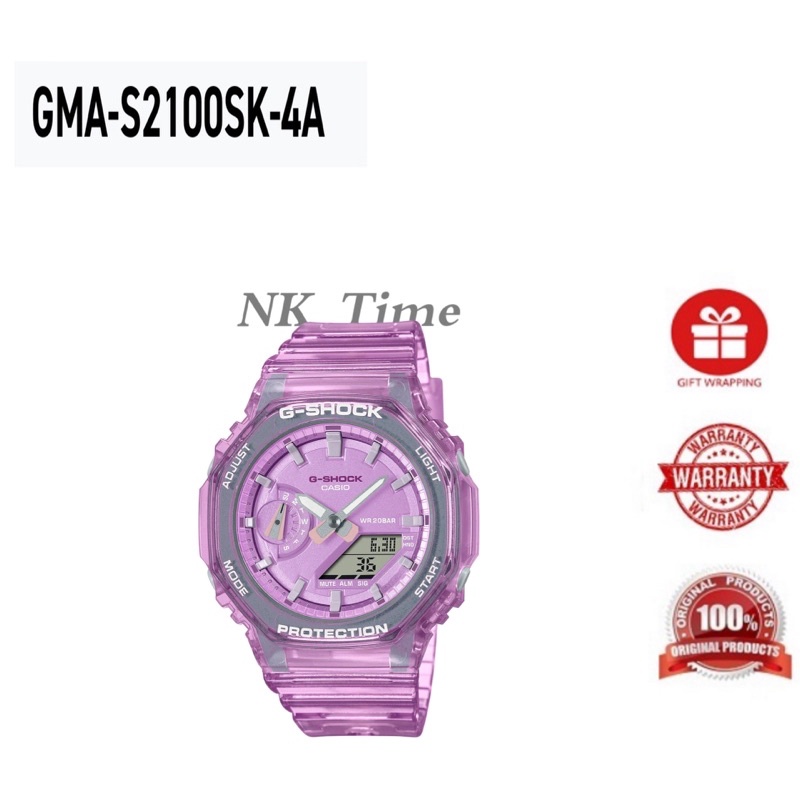 CASIO G-Shock Mini Women Ladies GMA-S2100SK-4AD Analog Digital TMJ Mini ...