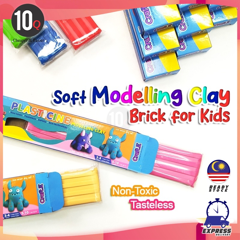 Craft.E Modelling Clay (Single Colour Brick) Tanah Liat Pemodelan Art ...