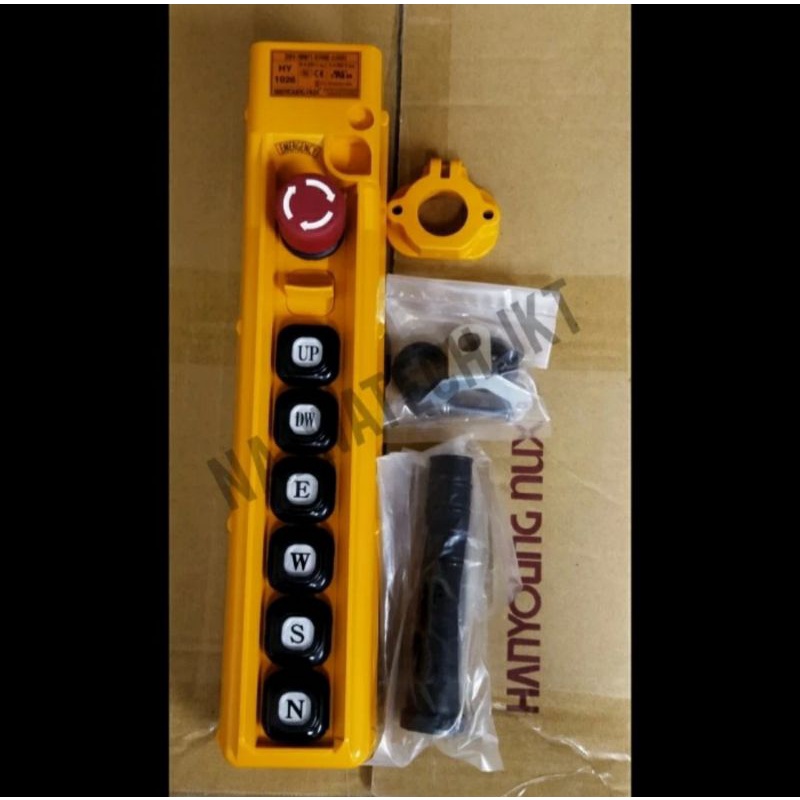 TOMBOL Hoist Switch Hanyoung HY 1026SDDD/Push button Hoist 6 buttons ...