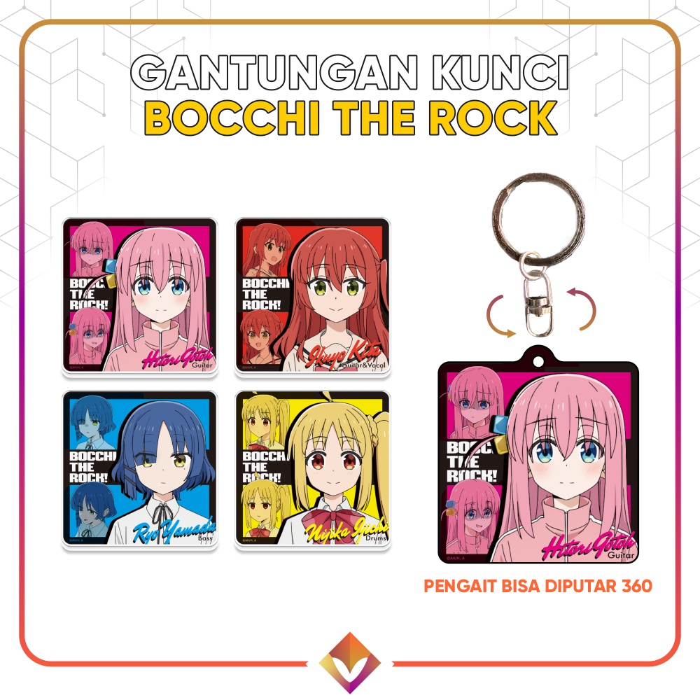 Ganci BOCCHI THE ROCK Keychain Anime BTR Gotou Hitori Yamada Ryou ...