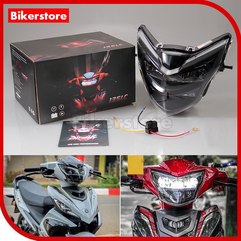🔥Bikerstore🔥PNP Yamaha LC135 V1 V2 V3 V4 V5 V6 V7 V8 LED Projector Head Lamp Super Terang ...