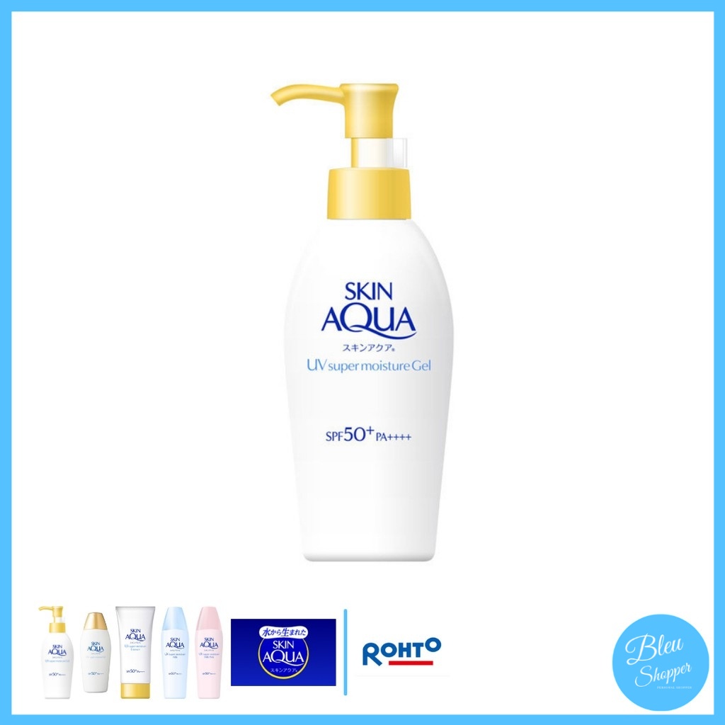 ROHTO Mentholatum SKIN AQUA Super Moisture UV Gel SunScreen Pump Type ...