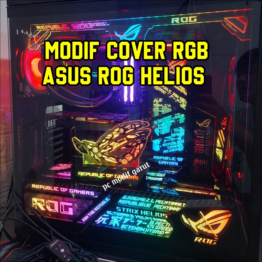 Custom ASUS ROG HELIOS LED RGB PC CASE MODIF PACKAGE | Shopee Malaysia