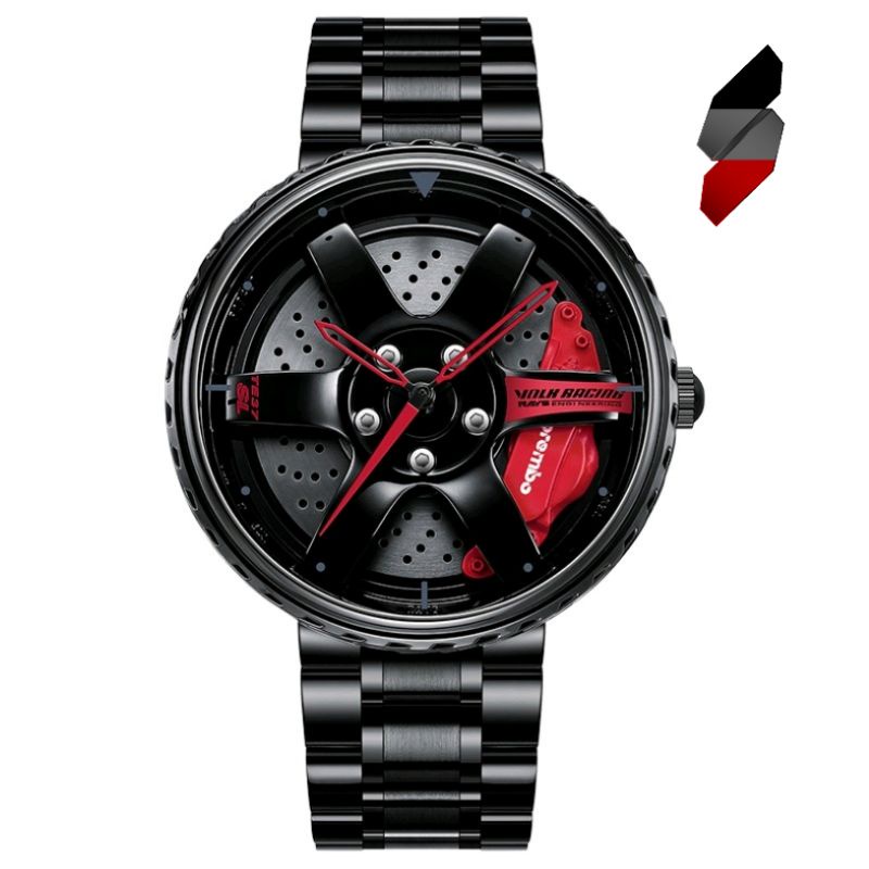 SHIFT TE37 TYRE ORI Jam Tangan Lelaki Sport Rim Men Watch Hub Real 3D ...