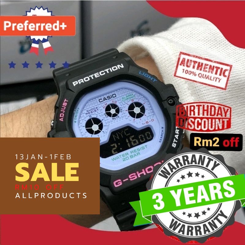 🔥Premium 1:1🔥Gshock COPY/🔥Premium 1:1🔥 DW5900 TAPAK KUCING Autolight ...