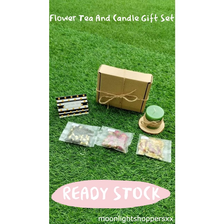 Candle And Flower Tea Gift Set Gift Box Valentine's Mother's Day Best ...