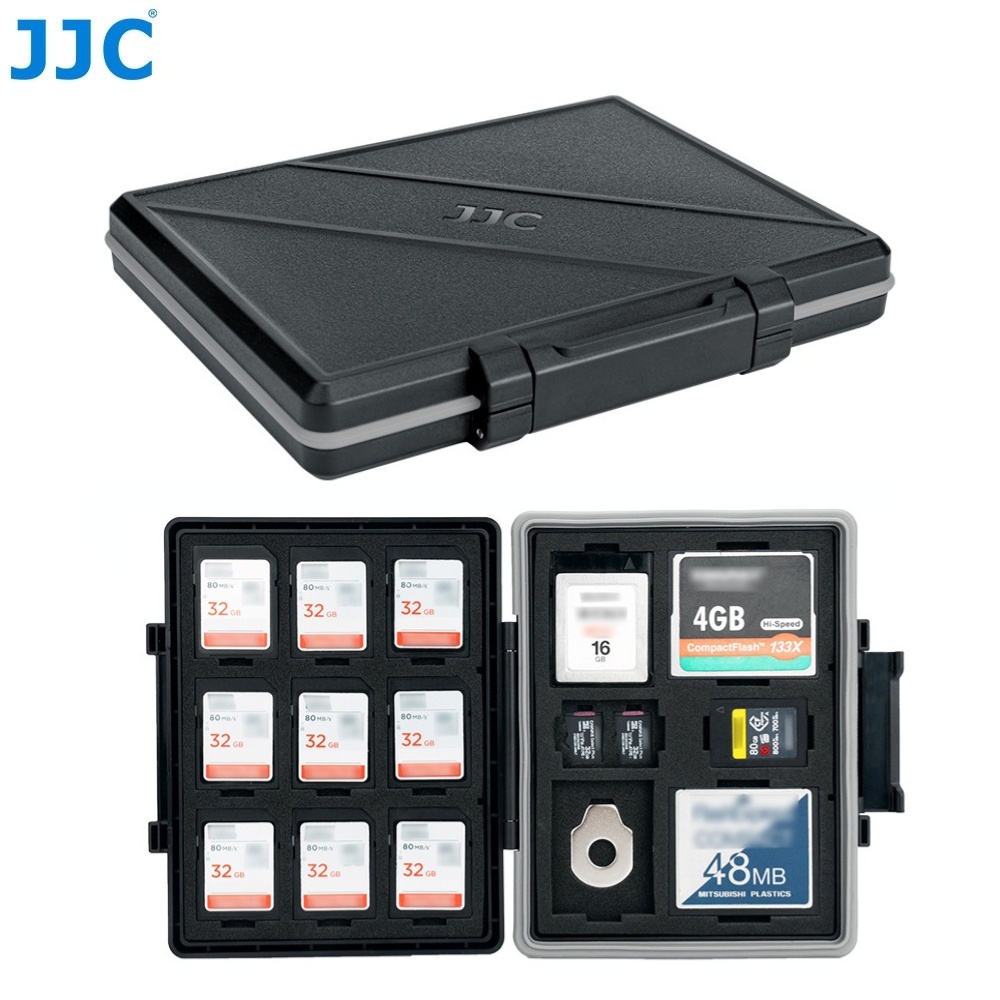 JJC Memory Card Case 45 Slot Multi-purpose Flash Card Protection Box ...