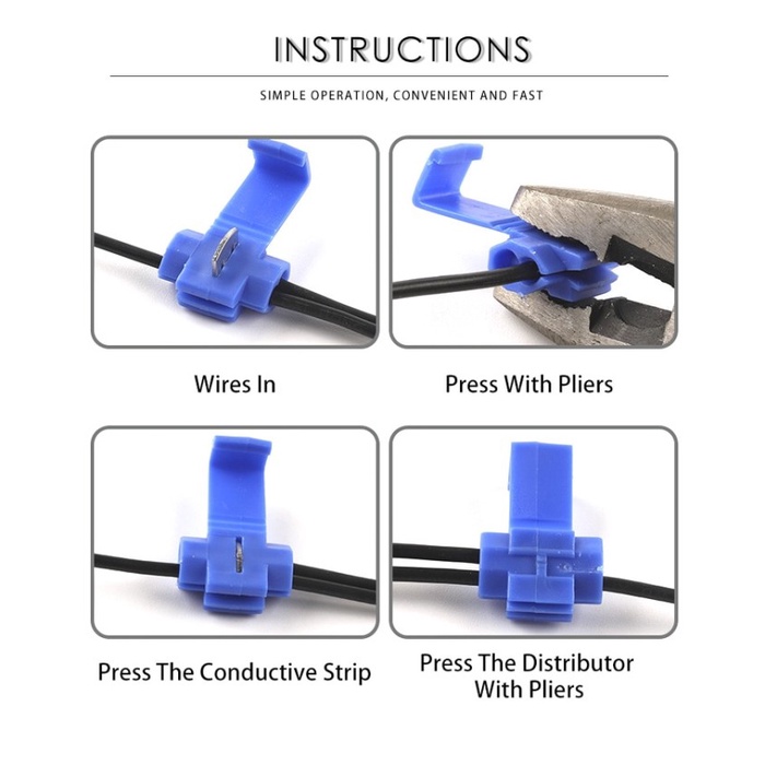 Free Shipping SCOTCH LOCK LOCK Connector Connect Electrical Cable ...