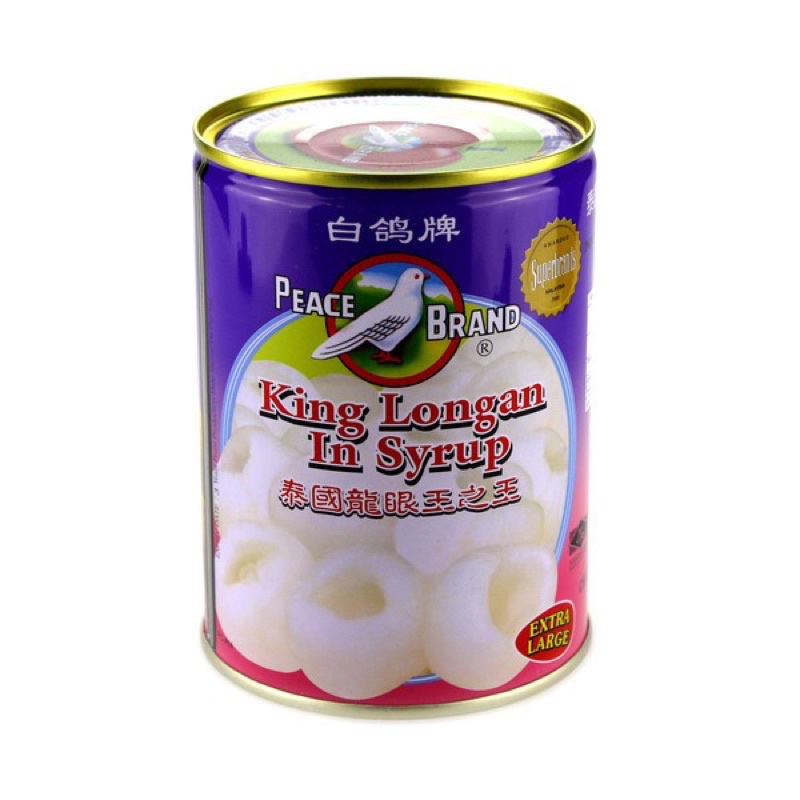 PEACE BRAND King Longan in Syrup | 白鸽牌泰国龍眼王之王 565g | Shopee Malaysia