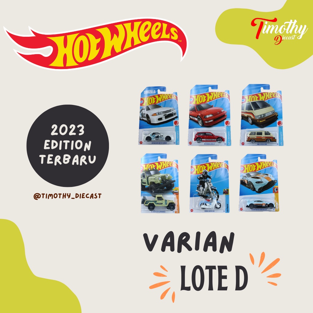 Hot Wheels LATEST LOTE D VARIANT COLLECTION 2023 FREE TO CHOOSE ...