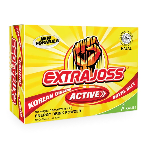 Extrajoss Mangga Energy Drink Powder Sugar Free Minuman Tenaga Anggur Ori Active (1box/6sachets ...