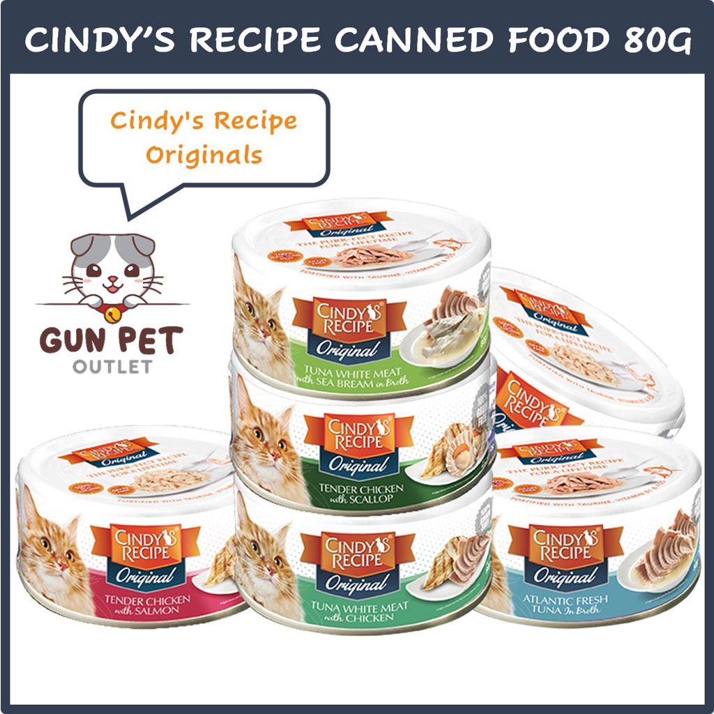 Cindy's Recipe Original Cat Kitten Canned Wet Food Cindy Can Makanan ...