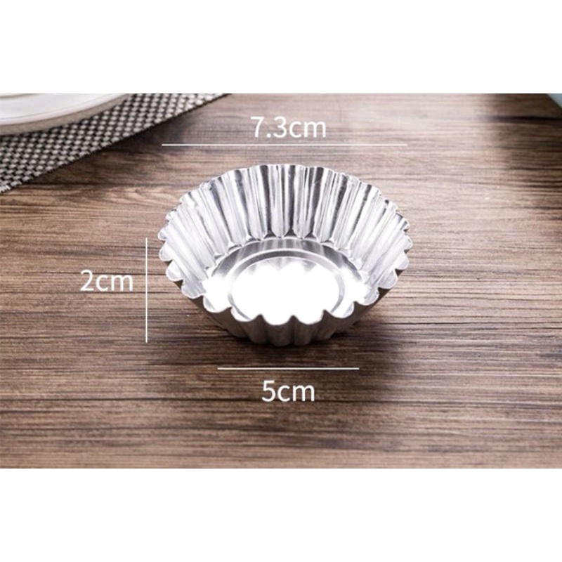Aluminium Alloy Shell Acuan Tart Bunga Egg Cheese Mould Telur ...