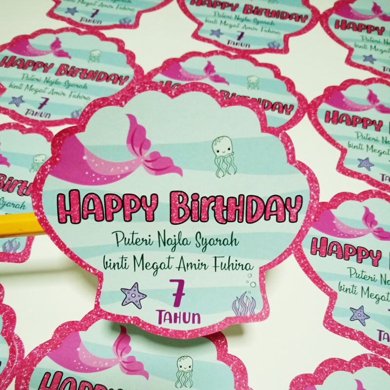 STICKER DOORGIFT BIRTHDAY | Shopee Malaysia