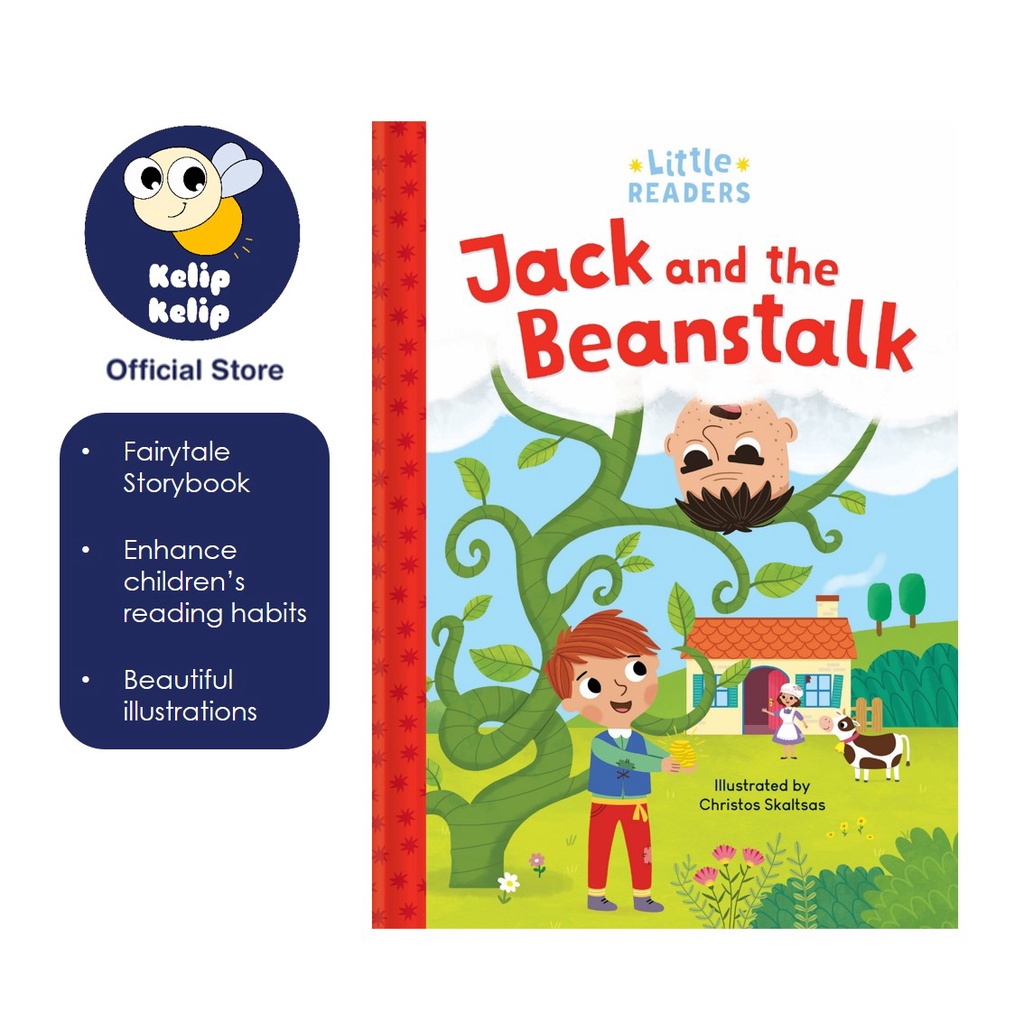 Little Readers Jack and The Beanstalk Hardcover Story Book for Kids to ...
