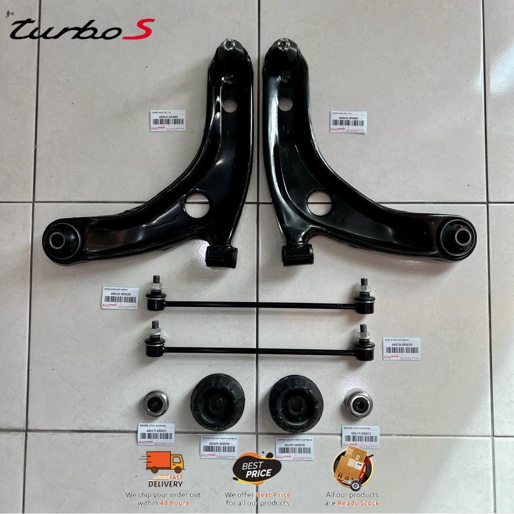 🚨 TOYOTA 🚨 8 ITEM SET TOYOTA VIOS NCP93 LOWER ARM/STABILIZER LINK ...