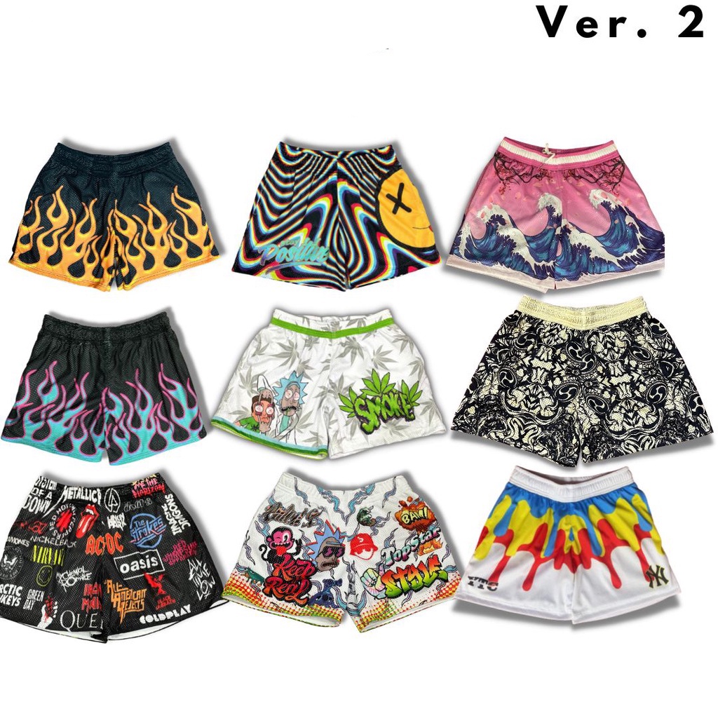 unisex mesh short mid waist / above the knee basketball short / trendy ...