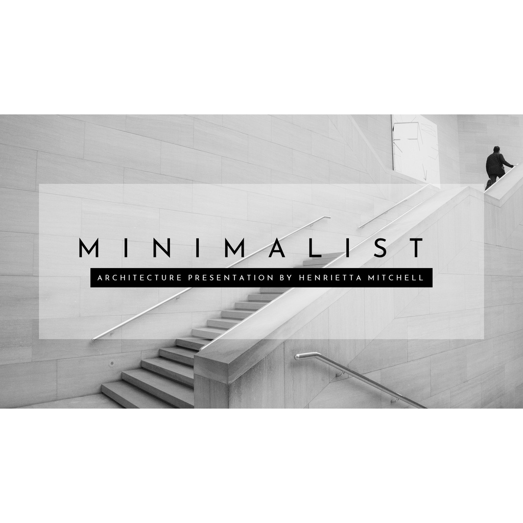 Presentation Slide Template Black and White Modern Minimalist ...