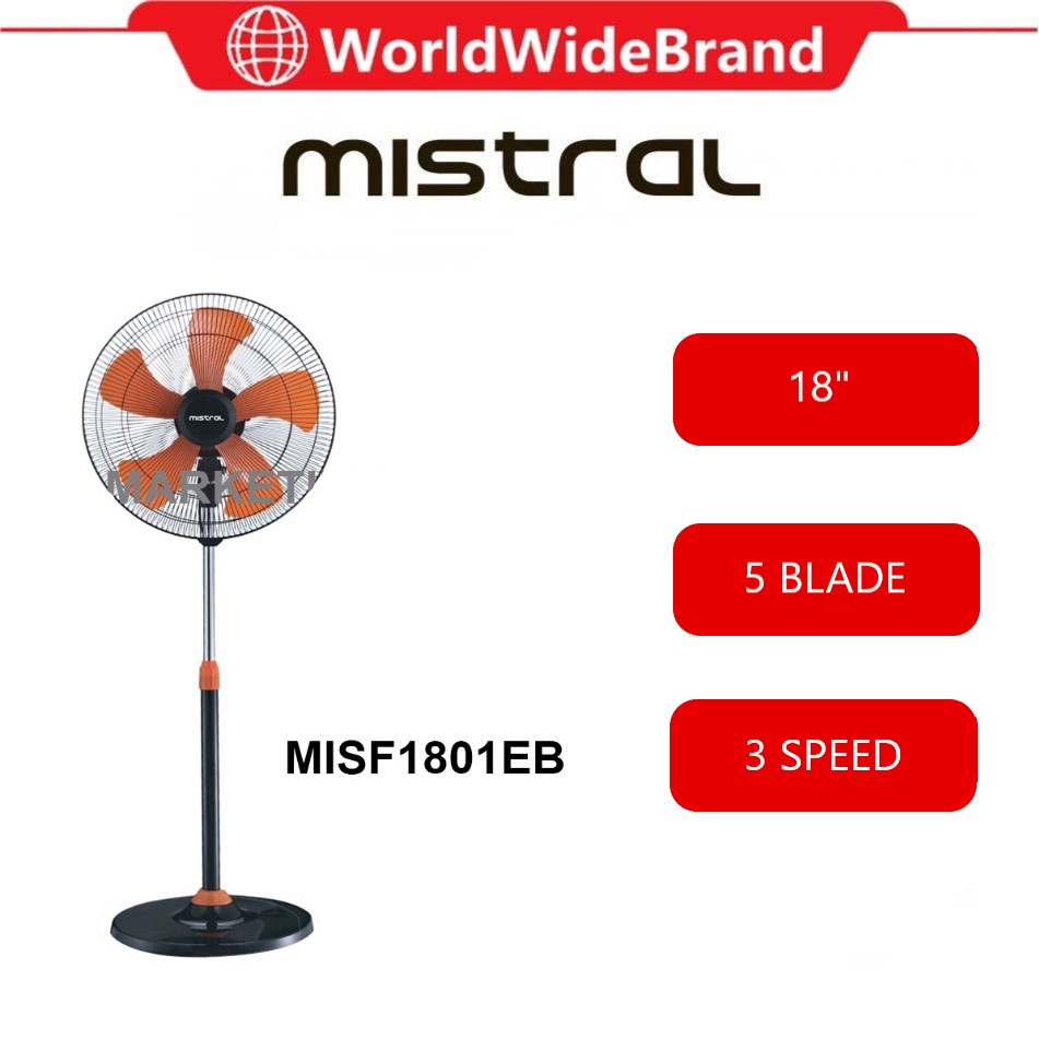 Mistral Stand Fan (18") MISF1801EB | Shopee Malaysia