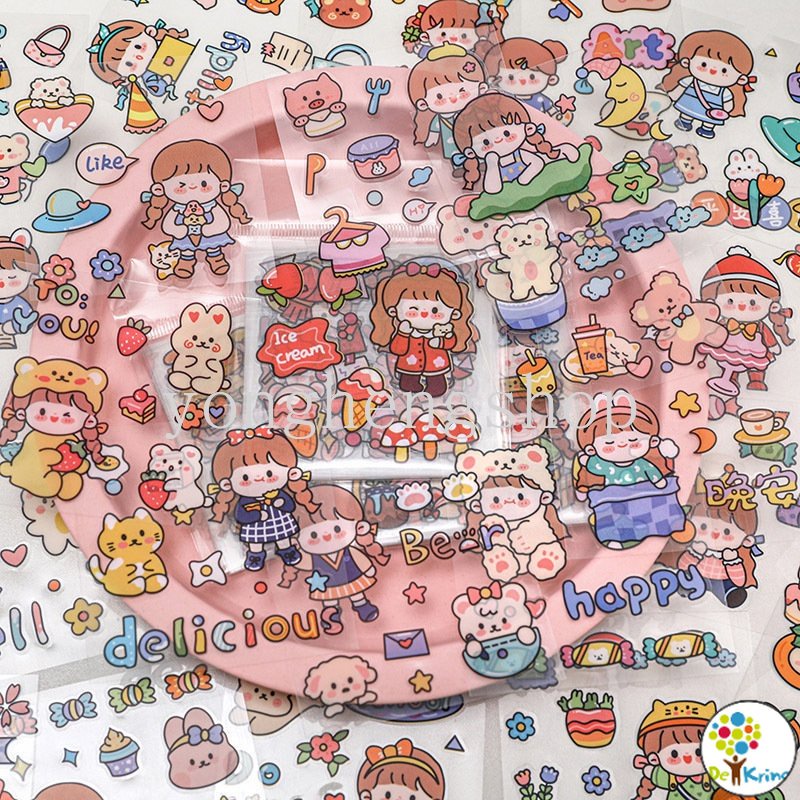 DK 25pcs/set KOMI Kawaii Sticker for Kids Cute Cartoon Scrapbook ...