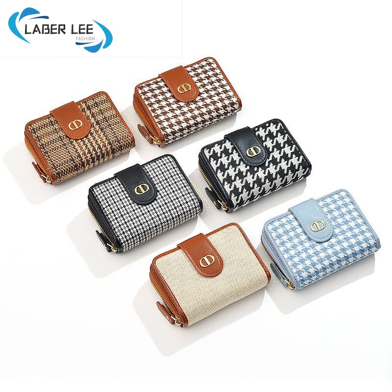 LABER LEE Women Pure Short Wallet Multi-card Slot Folding Biofold ...