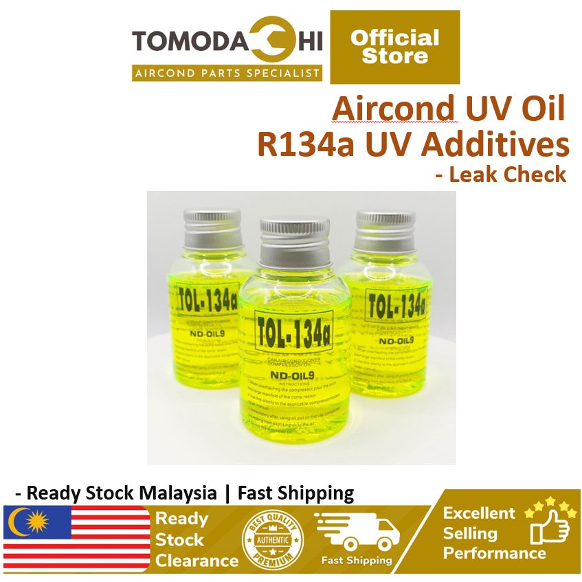 TOMODACHI R134a Compressor Air Cond Oil UV Dye Leak Additives 70ml ...