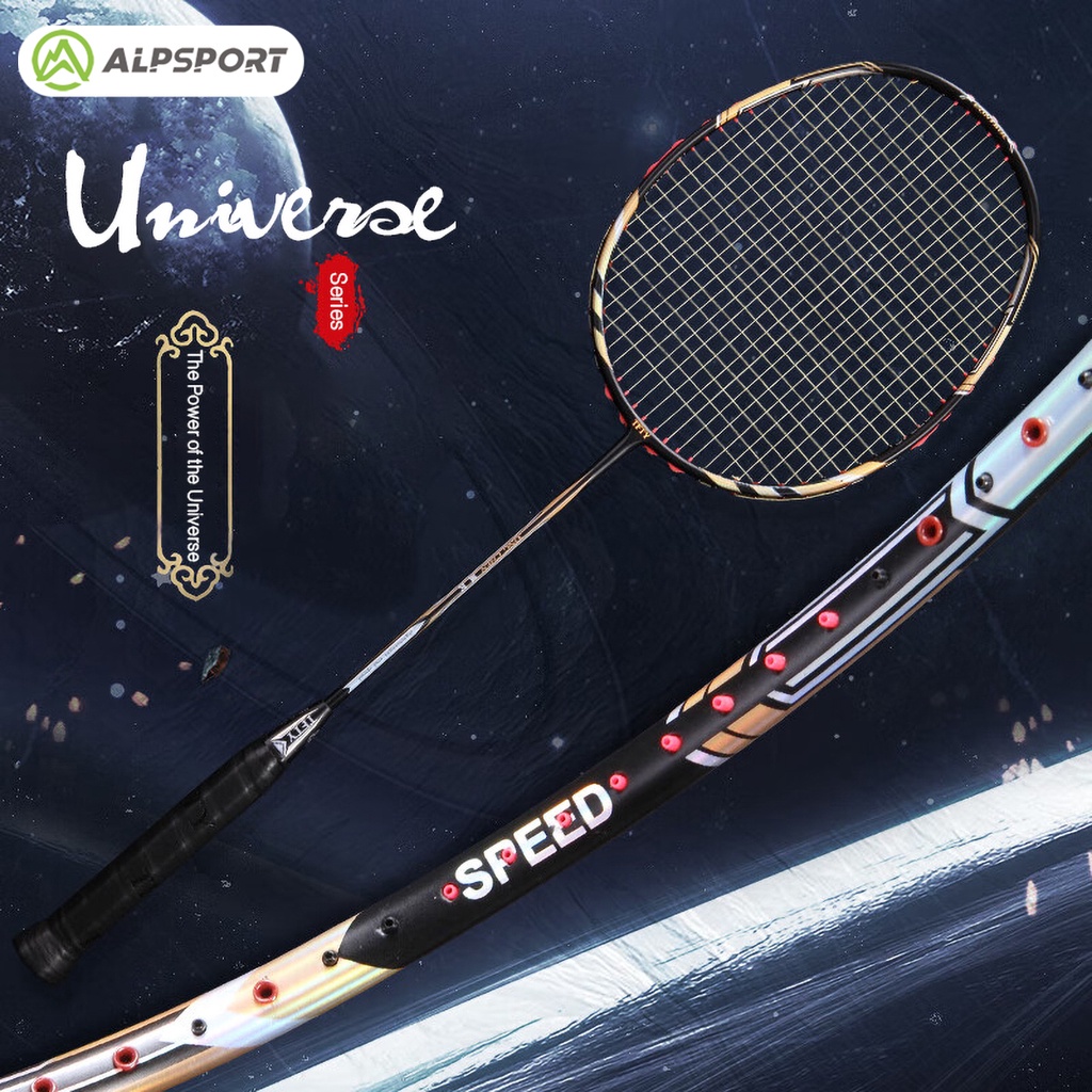ALP SC-TFTY Series Genuine 5U 35Lbs Strung Full Carbon Fiber Badminton ...